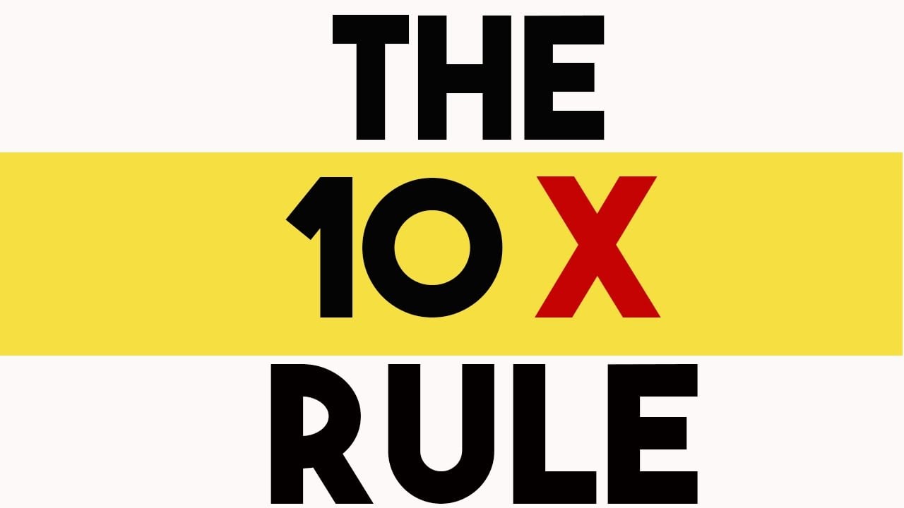 The 10X Rule By Grant Cardone - Book Review/Summary | Hook Agency